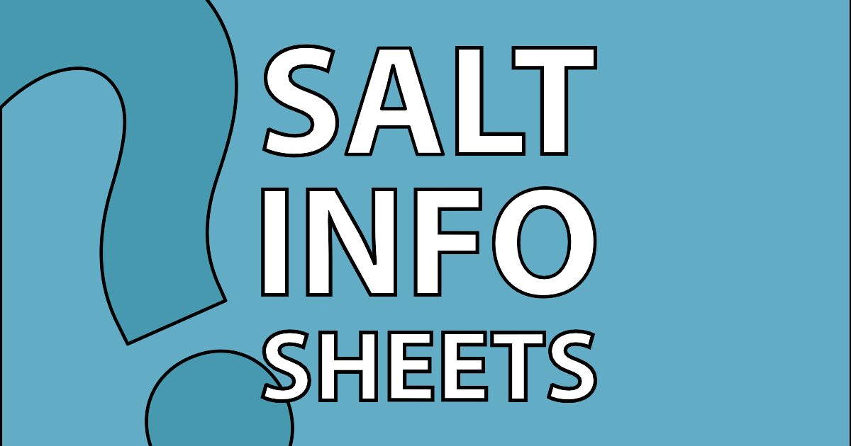 Information Sheets | Online Rock Salt