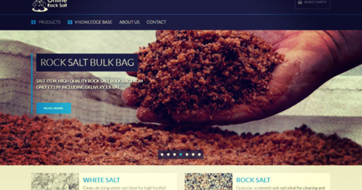 Rock Salt Supplier Launches New Website | Online Rock Salt